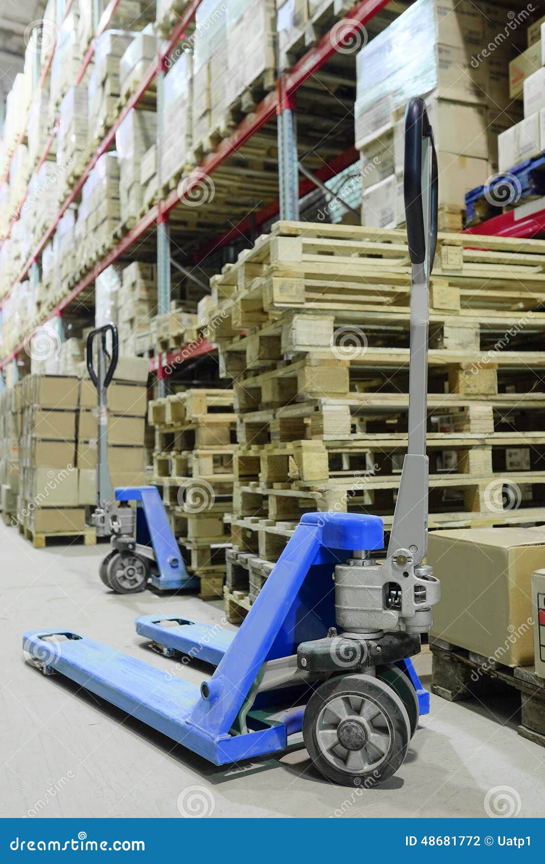 Manual loader stock photo. Image of lifting, tray, blue - 48681772