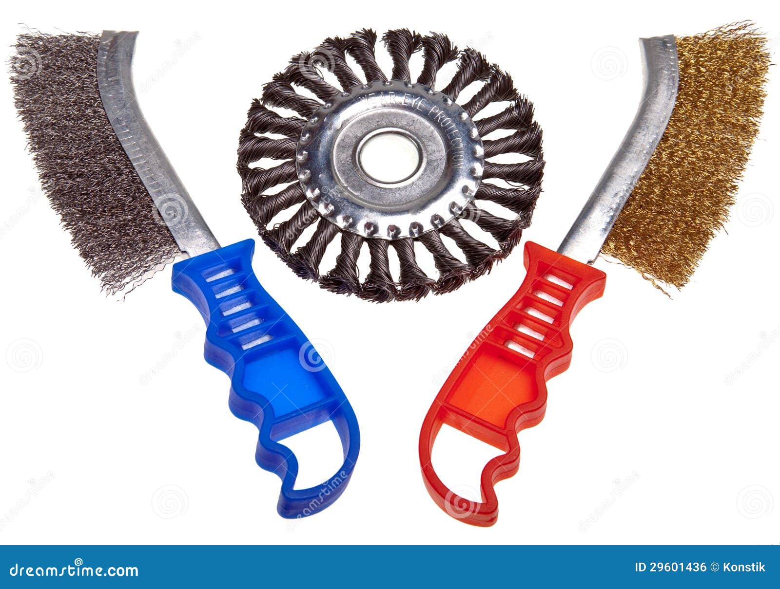 The Manual and Machine Tool with the Red and Blue Handle Stock Photo ...