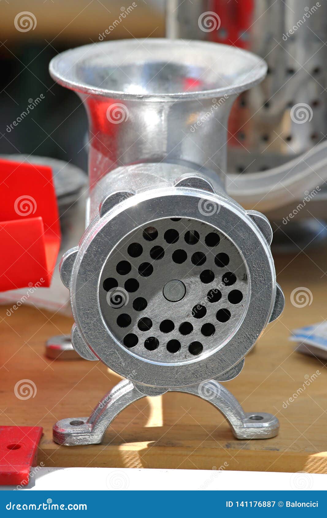 Manual Meat Grinder stock image. Image of appliance - 141176887