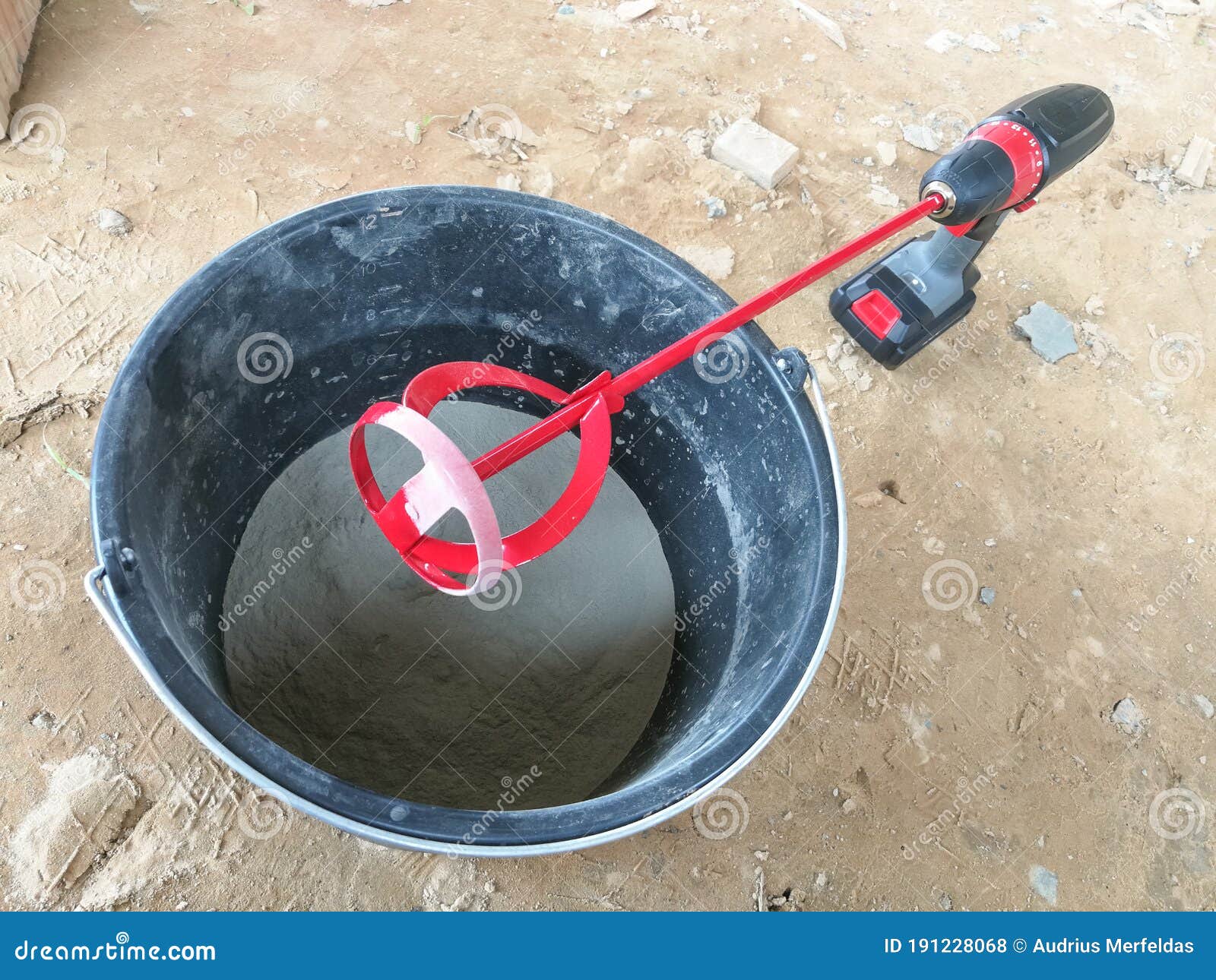 Manual Mixer Tool for Glue Mixing Stock Photo - Image of rotation ...