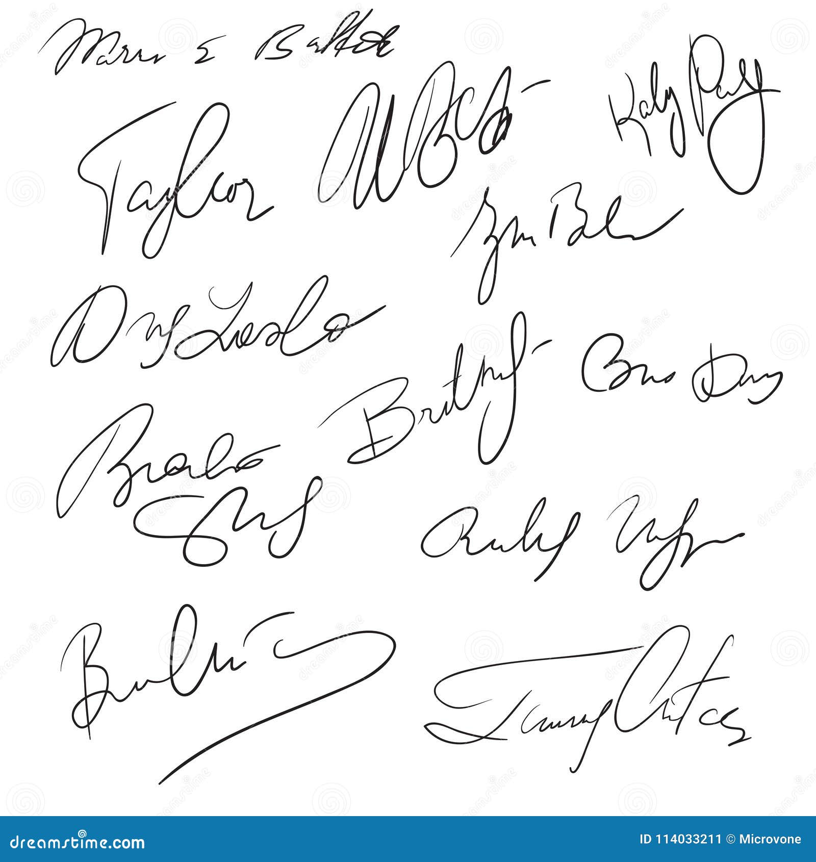 Manual Pen Signature for Paper Letter and Document Vector Set Stock ... Manual Pen Signature for Paper Letter and Document Vector Set Stock ...