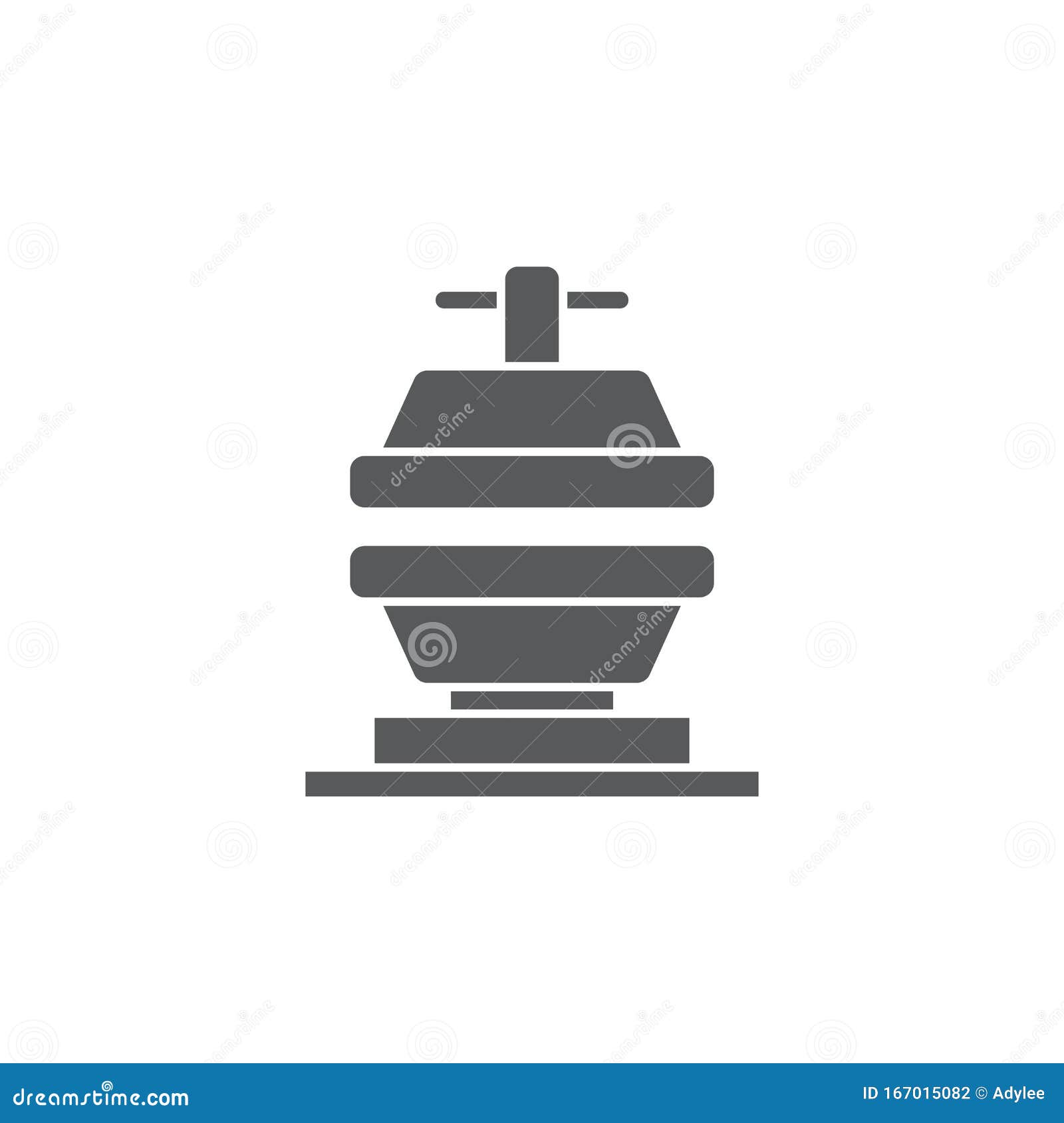 Manual Press Machine Vector Icon Symbol Tools Isolated on White ...