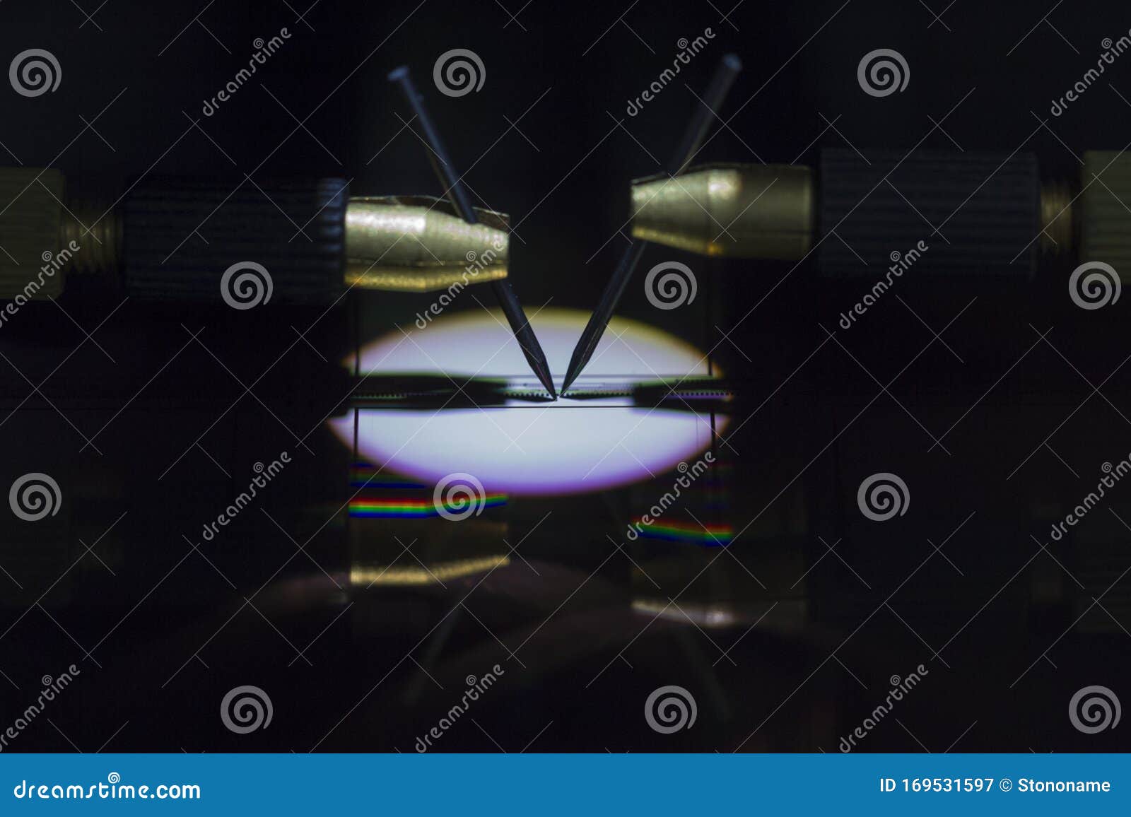 Manual Probe System with Needles for Test of Semiconductor on Silicon ...