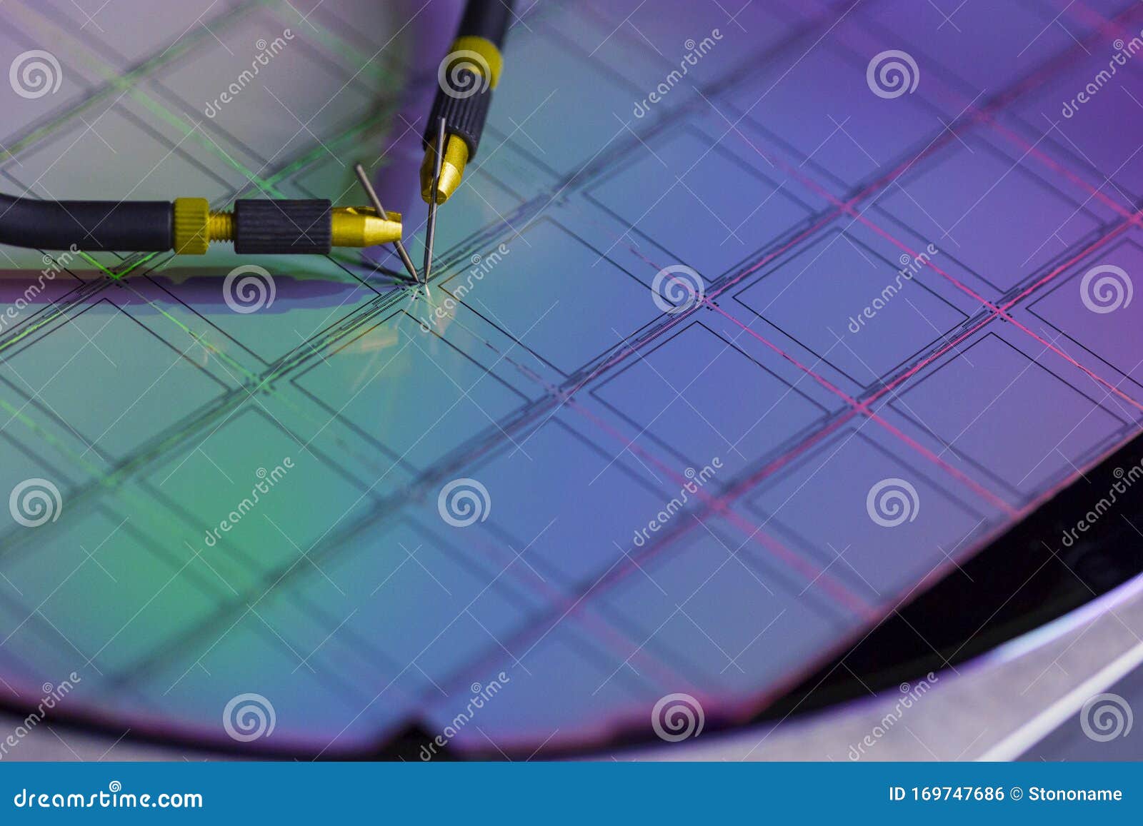 Manual Probe System with Needles for Test of Semiconductor on Silicon ...