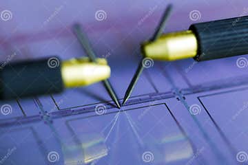 Manual Probe System with Needles for Test of Semiconductor on Silicon ...