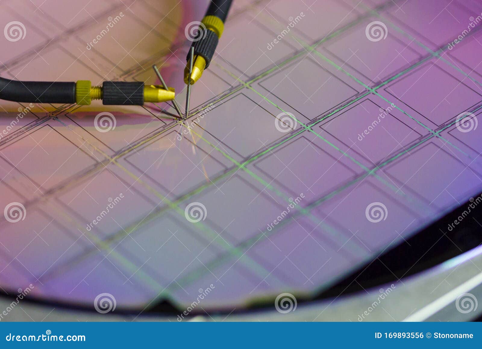 Manual Probe System with Needles for Test of Semiconductor on Silicon ...