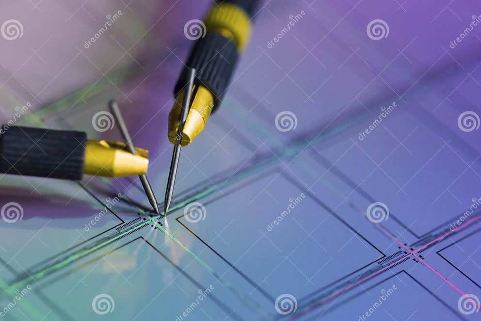 Manual Probe System with Needles for Test of Semiconductor on Silicon ...