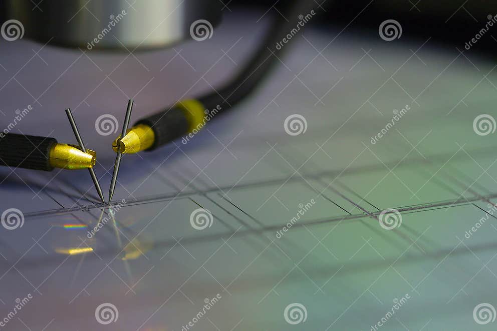 Manual Probe System with Needles for Test of Semiconductor on Silicon ...