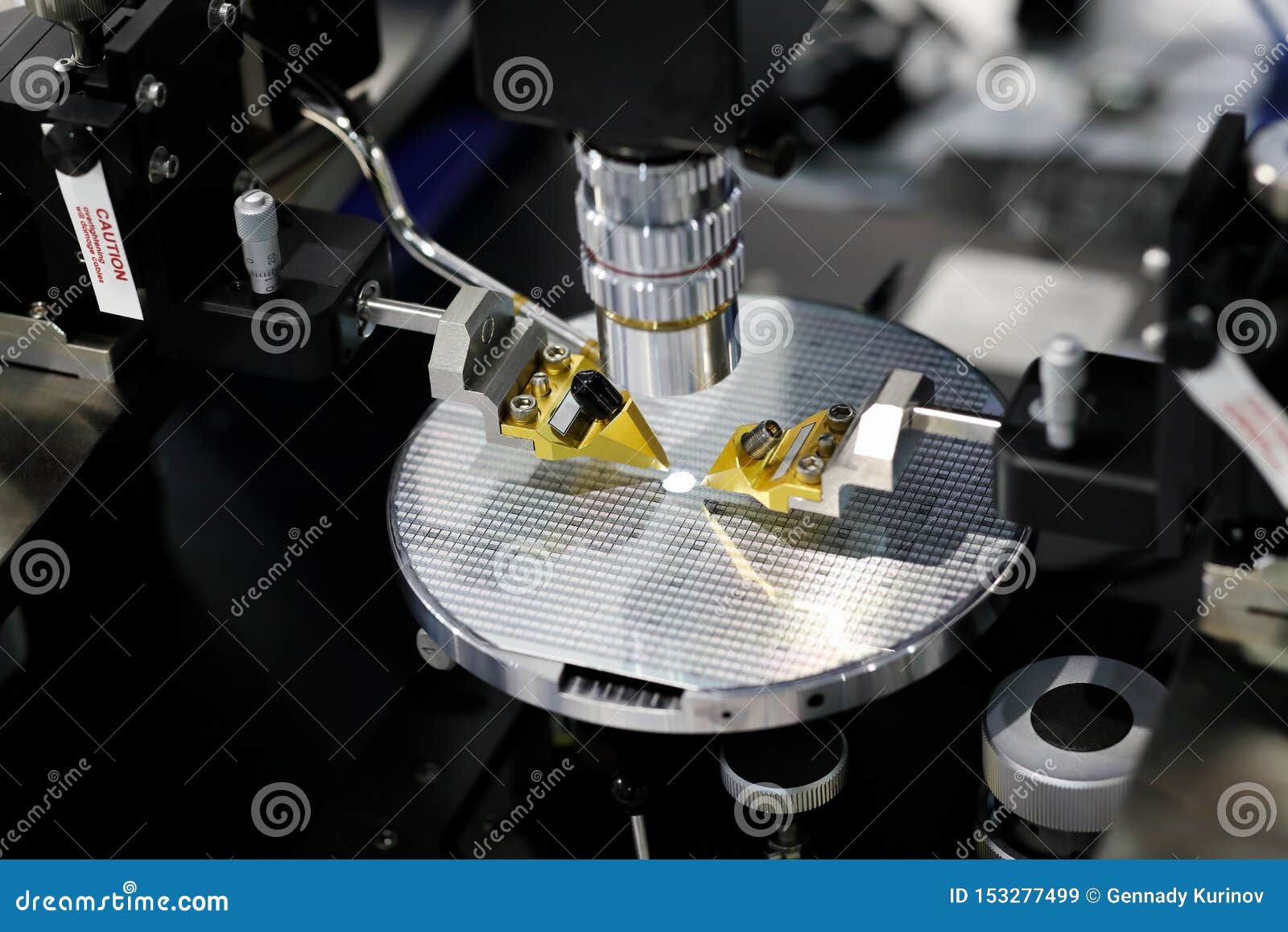 Manual Probe System for RF Test Stock Image - Image of chip, modern ...