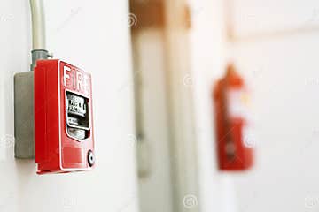 Manual Pull Fire Alarm Switch Safety System Box Stock Photo - Image of ...