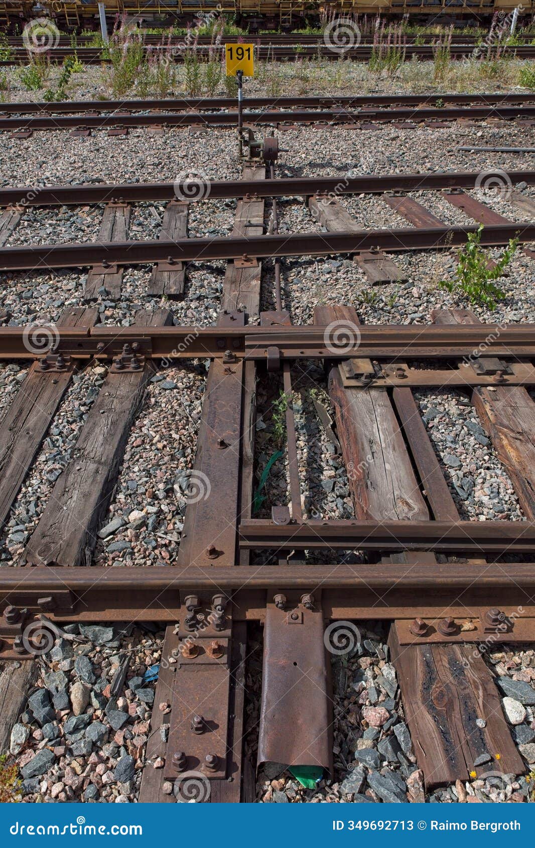 Manual Railway Track Switch In Rural Queensland, Australia Stock ...