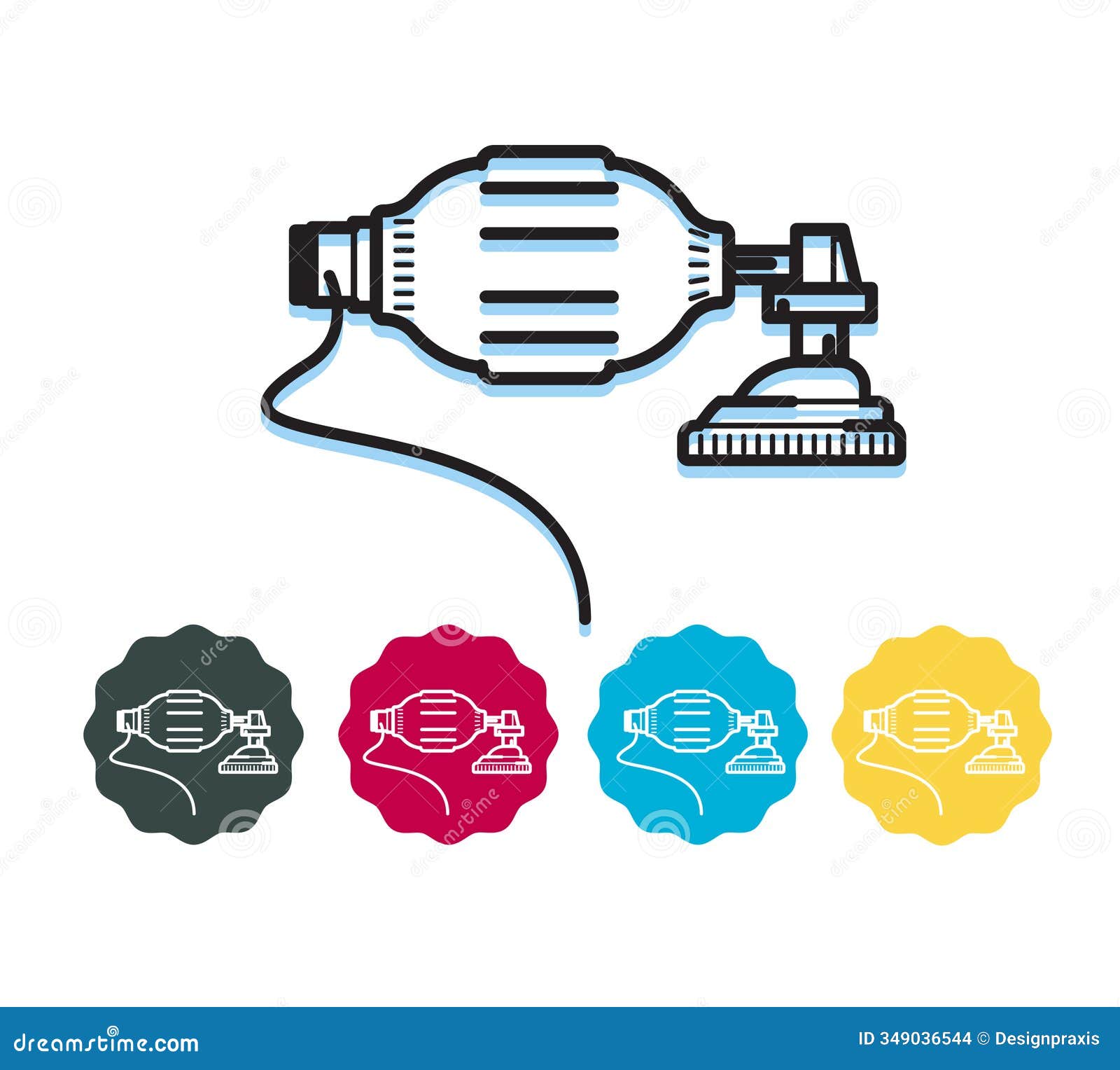 Manual Resuscitator - Non Invasive Ventilation Support - Icon Stock ...