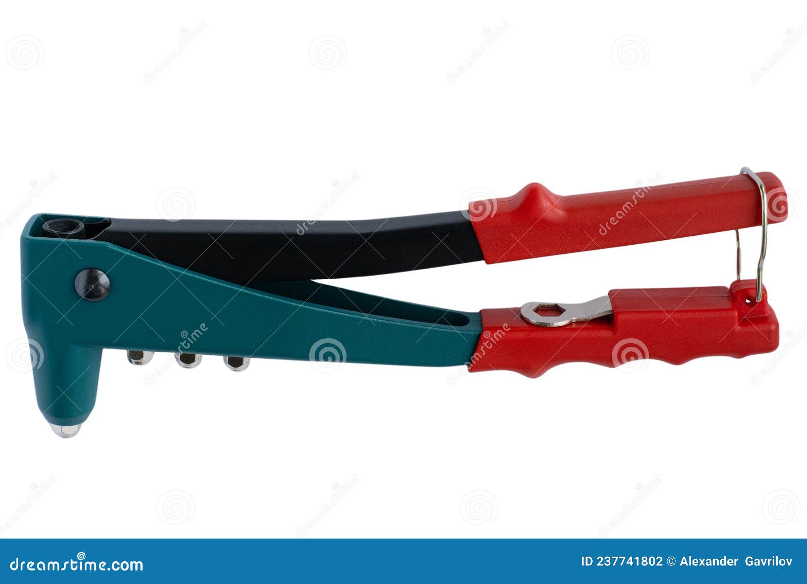 Manual Riveter on a White Background, Isolated. a Tool for Processing ...