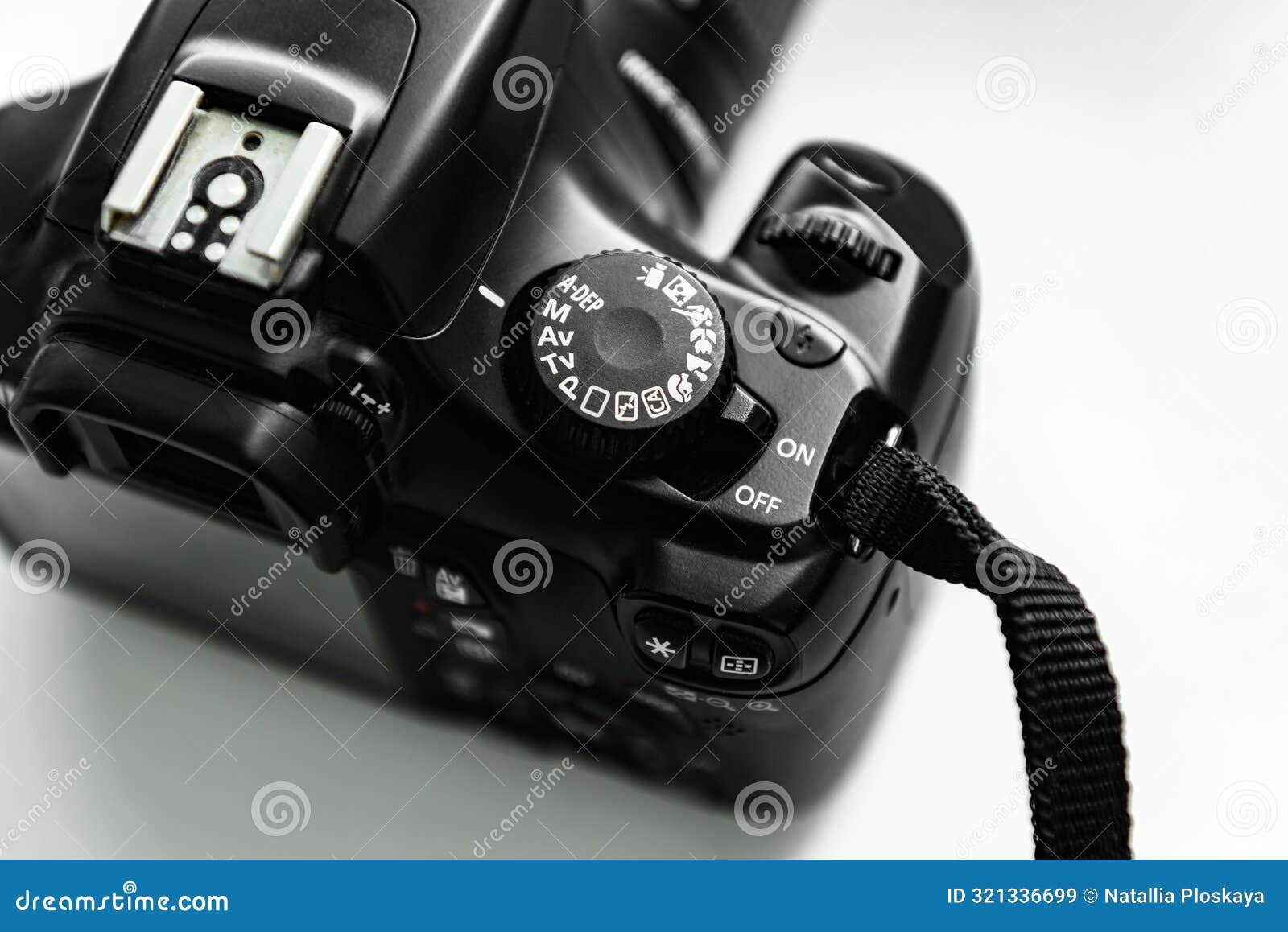 Manual Settings of Modern Digital SLR Camera. Stock Image - Image of ...