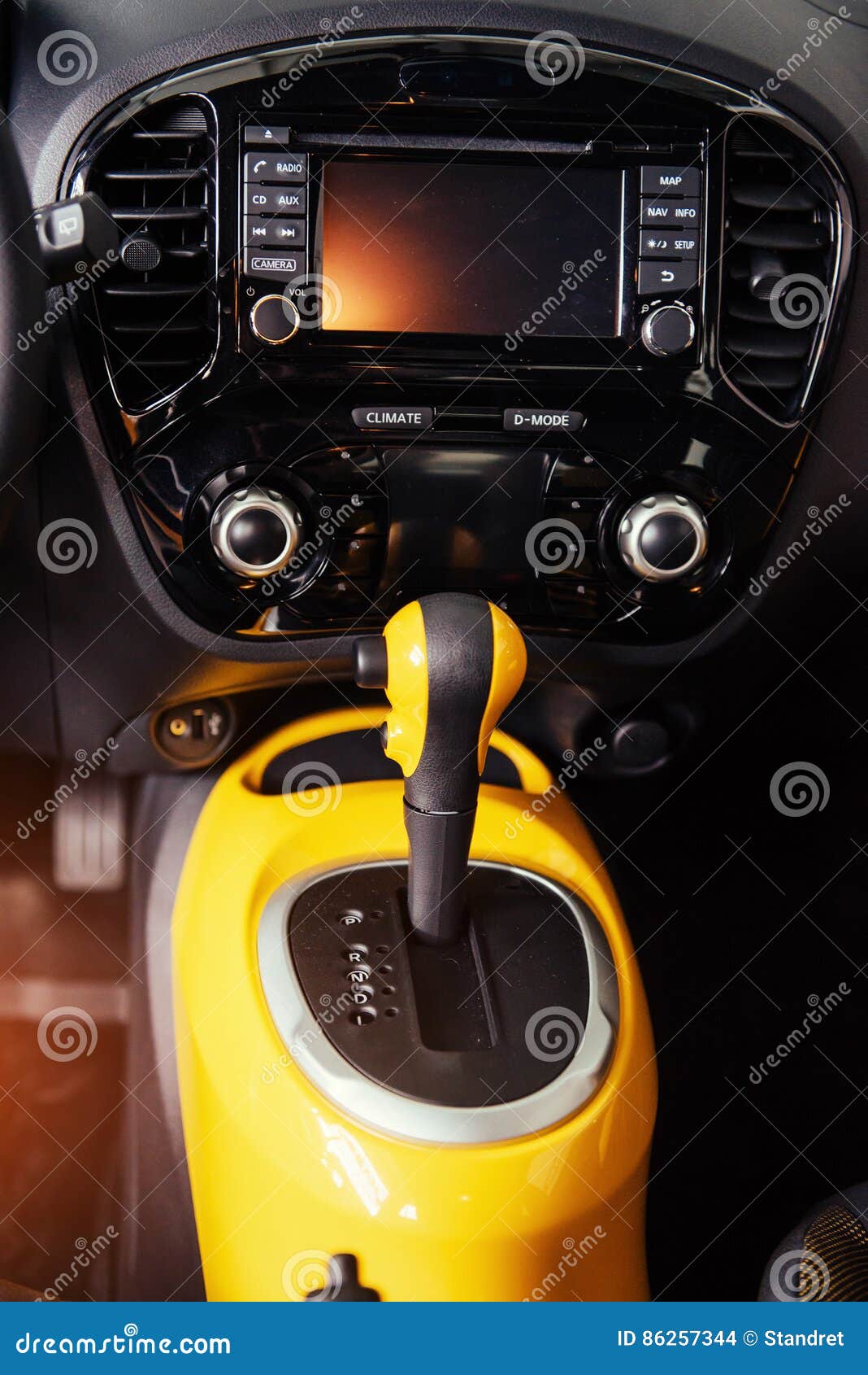 Manual shift of modern car stock photo. Image of control - 86257344