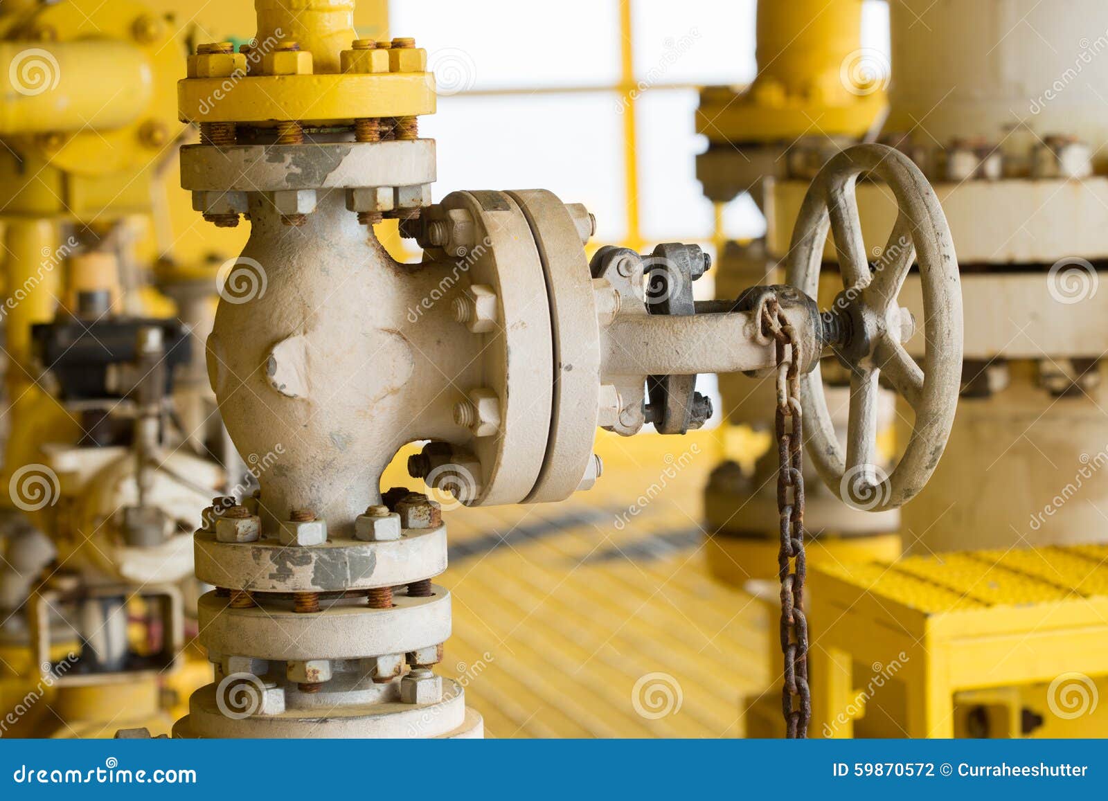 Manual Valve in Oil and Gas Industry, Old Valve and Many Rust Present ... Manual Valve in Oil and Gas Industry, Old Valve and Many Rust Present ...