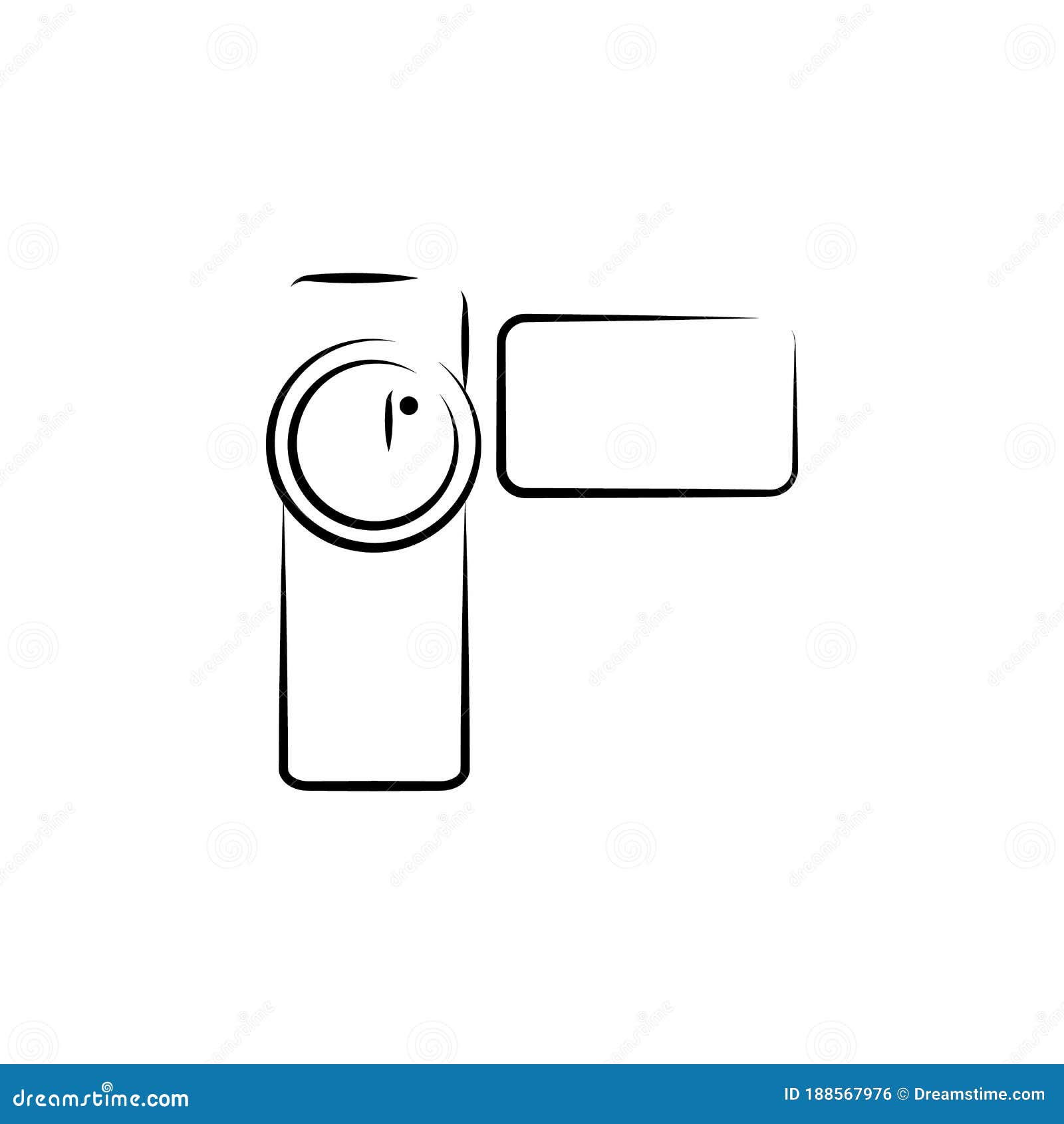 Manual Video Camera Outine Logo Style Icon. Element Of Photo Icon For ...