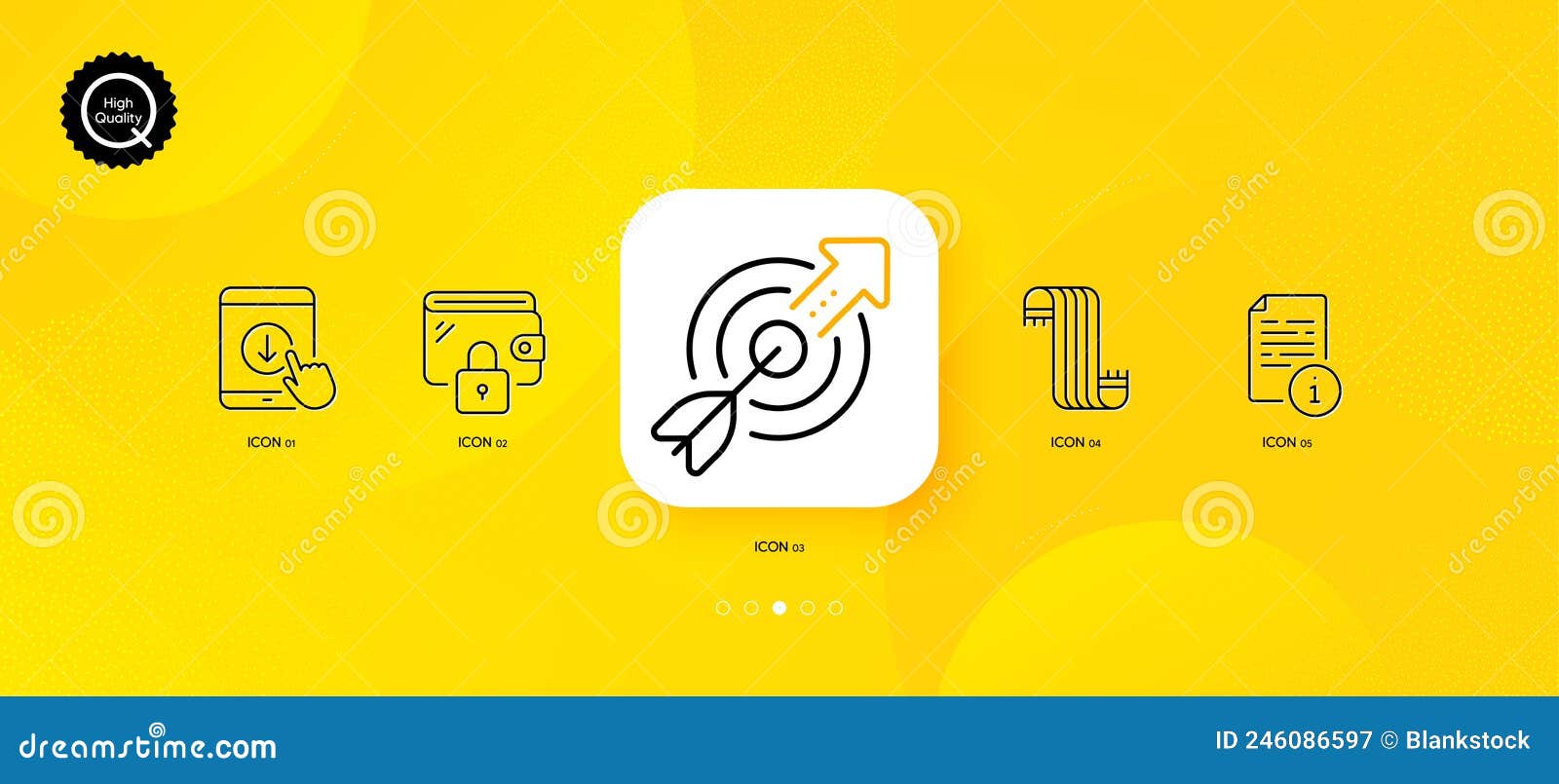 Manual, Wallet and Scroll Down Minimal Line Icons. for Web Application ...