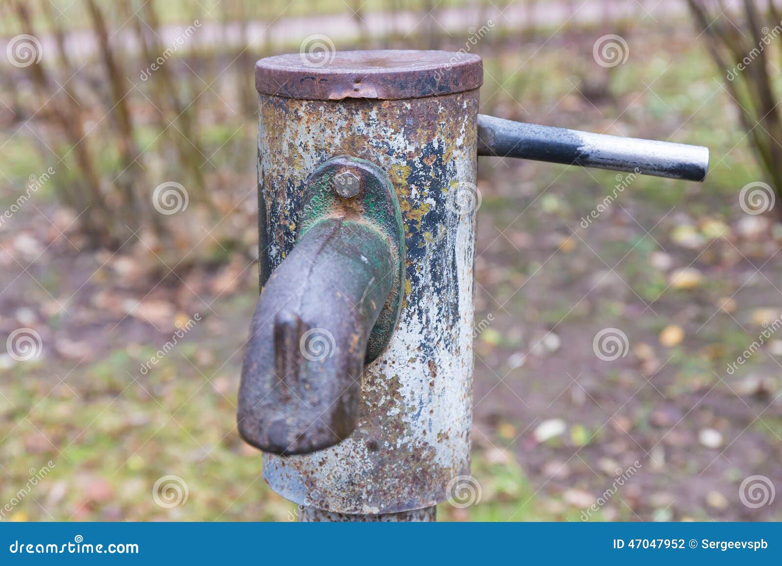 Manual water pump stock photo. Image of outdoor, hand - 47047952