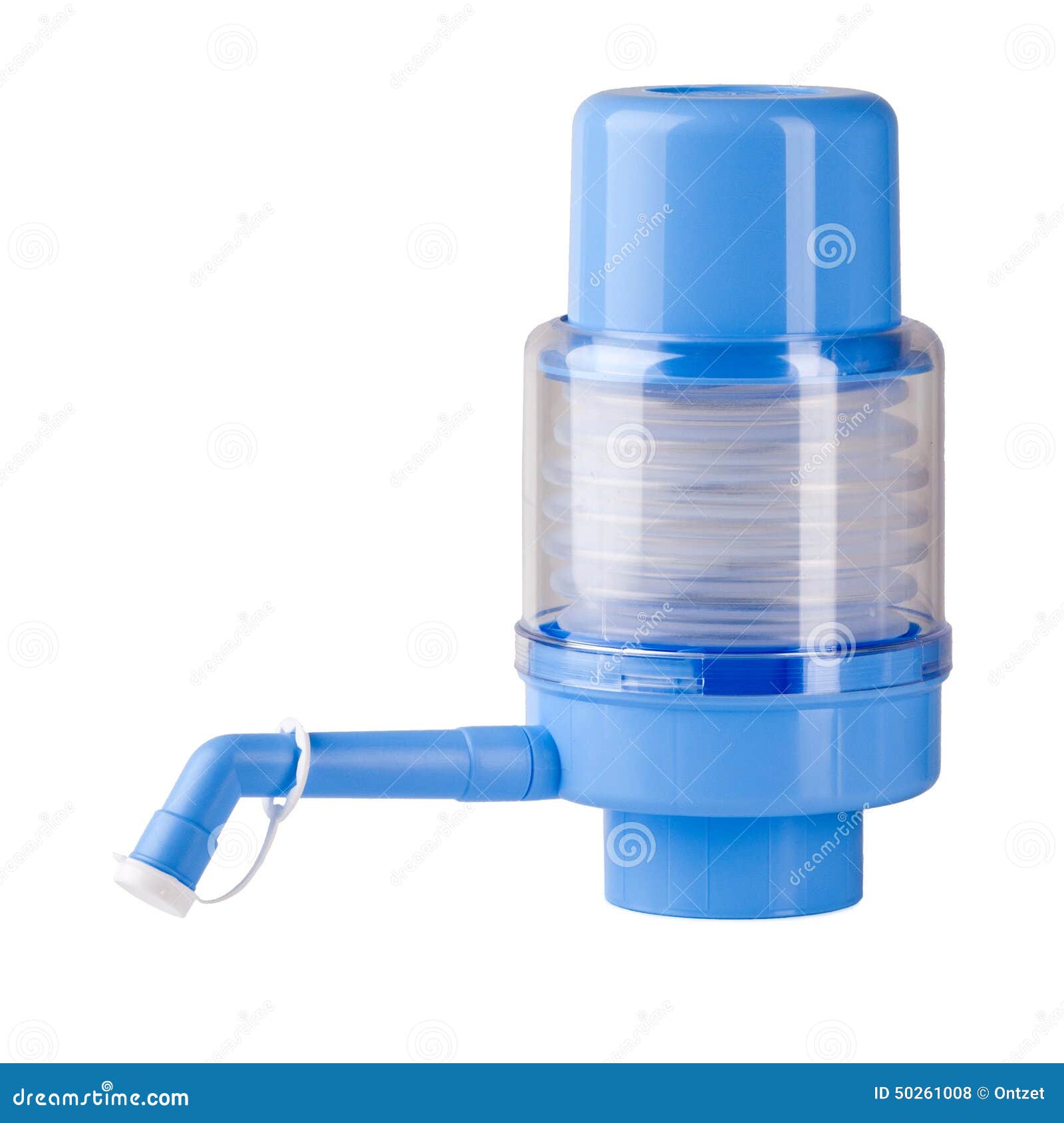 Manual Water Pump Isolated on White Background. Stock Photo - Image of ...