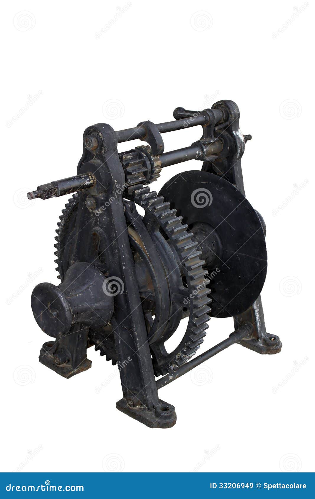 Manual Winch On Floating Boat Bridge Mounted By The Regiment Of ...