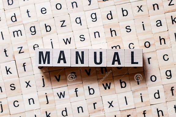 Manual Word Concept on Cubes Stock Image - Image of idea, answer: 161985561
