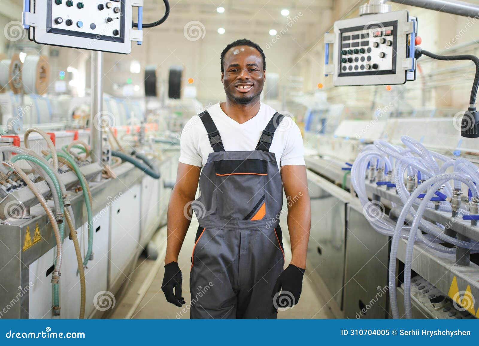 Manual Worker Assembling PVC Doors and Windows. Factory for Aluminum ...