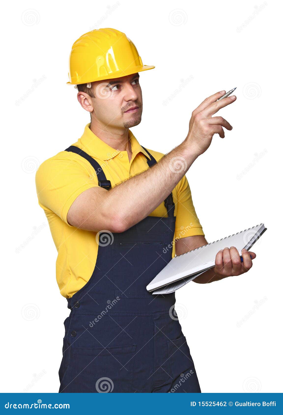 Manual worker on duty stock photo. Image of caucasian - 15525462