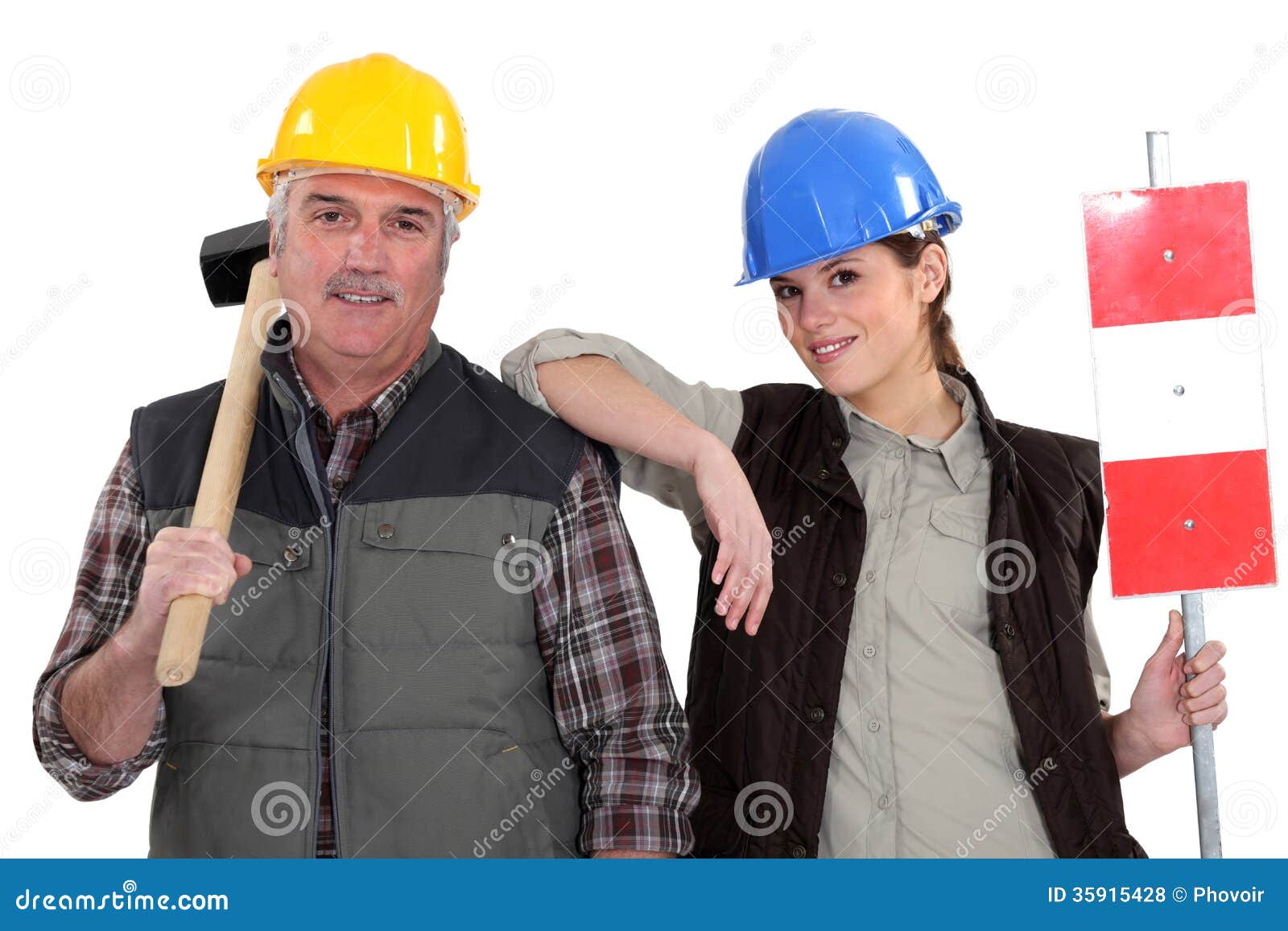 Manual Worker and His Trainee. Stock Photo - Image of apprentice, metal ...