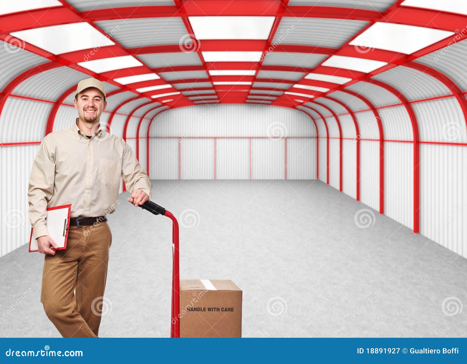 Manual worker portrait stock image. Image of storage - 18891927