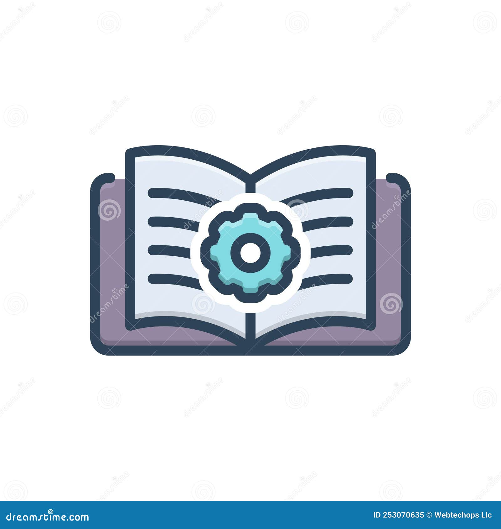 Color Illustration Icon for Manually, Book and Guide Stock Vector ...