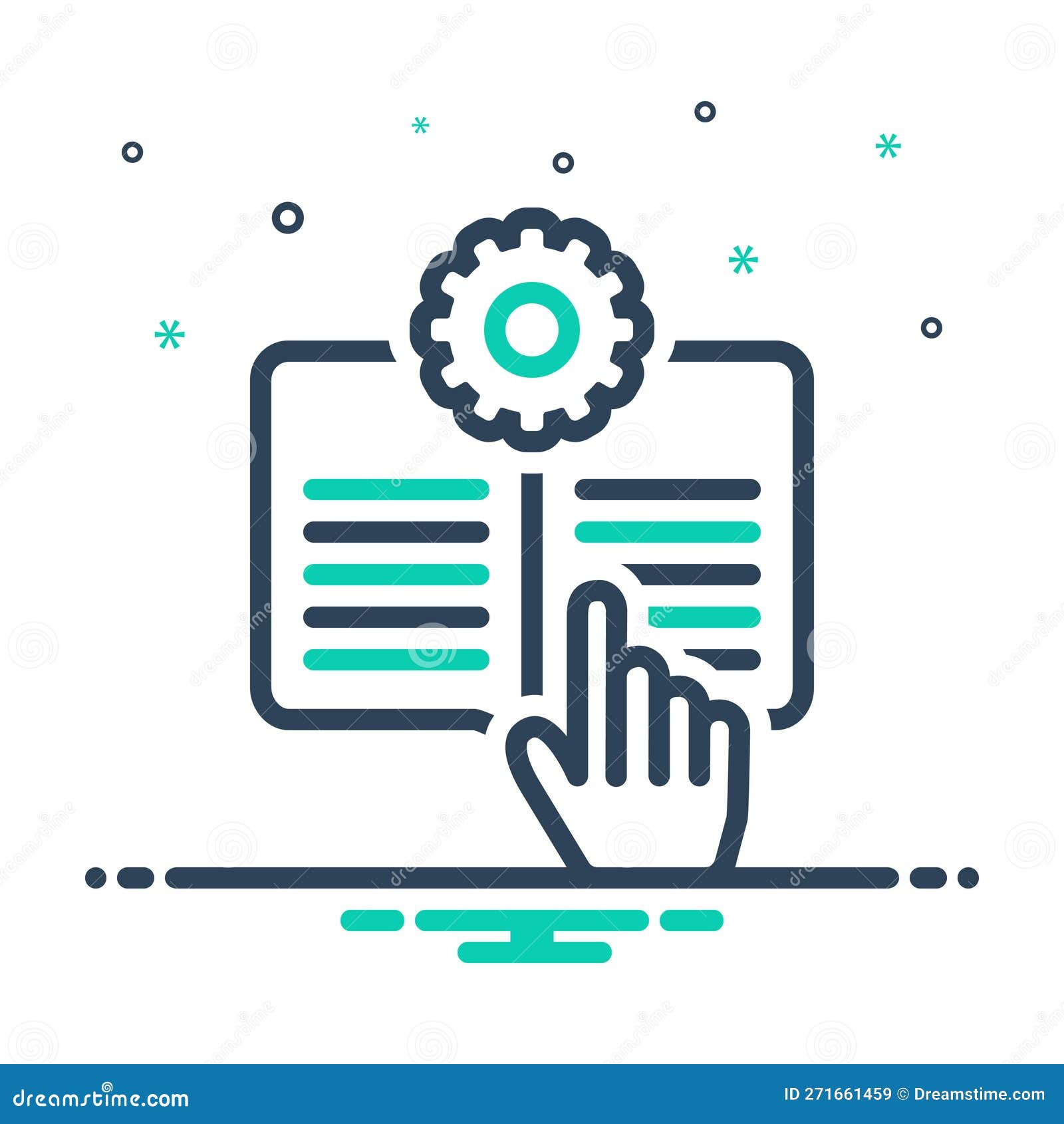 Mix Icon for Manuals, Guide and Book Stock Vector - Illustration of ...