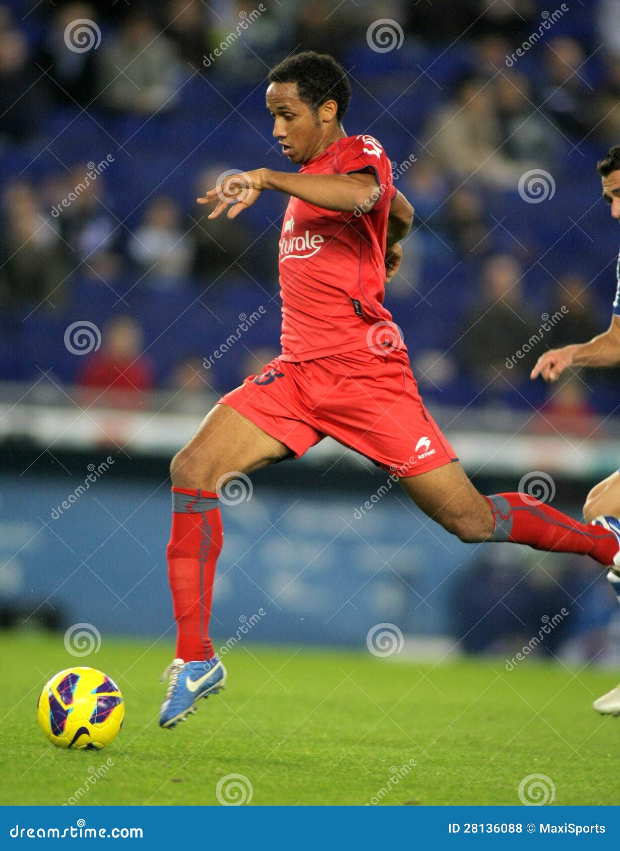 Manuel Onwu of Osasuna editorial stock photo. Image of league - 28136088