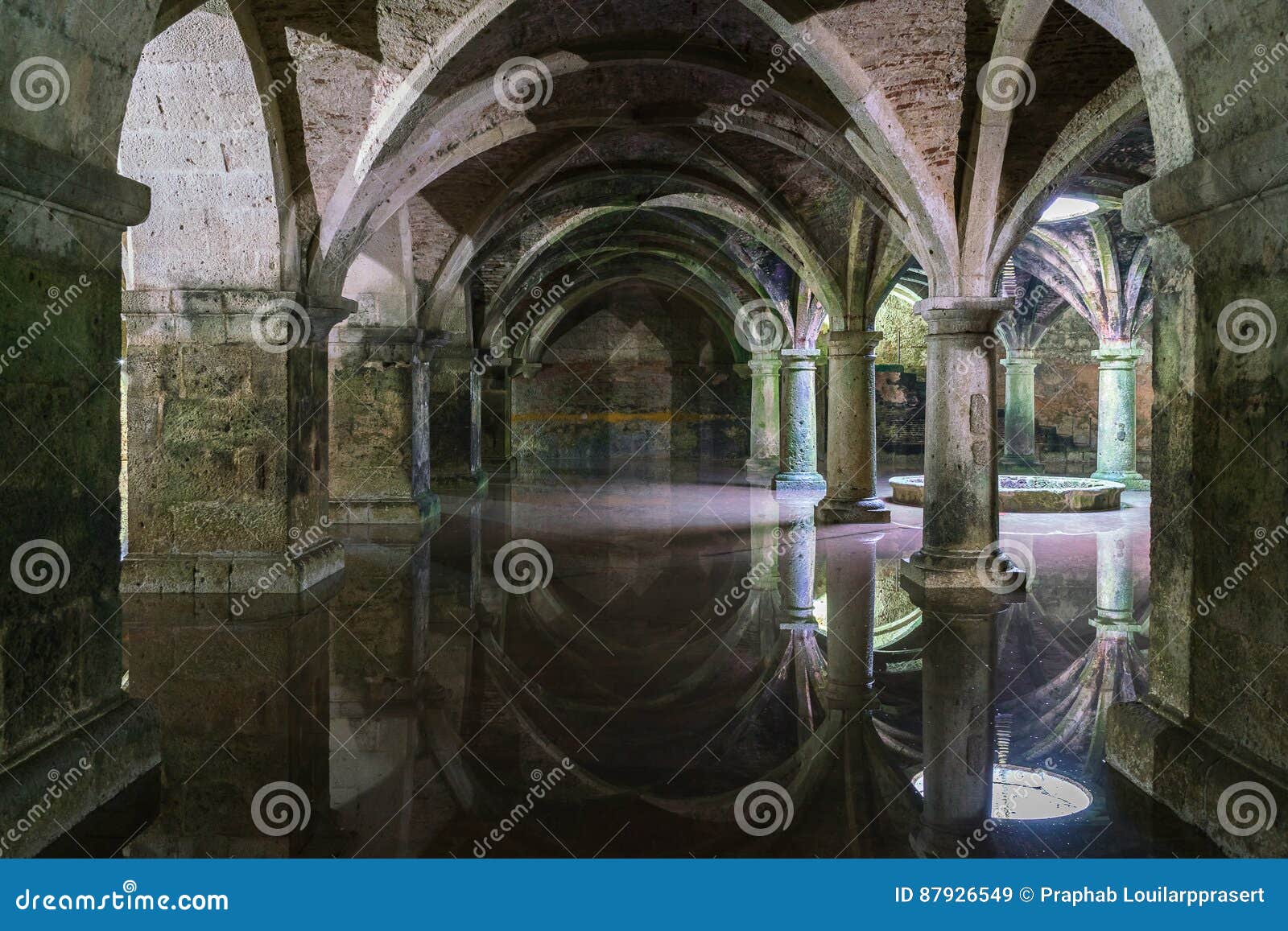 Manueline Cistern Reflection at El-Jadida, Morocco Stock Image - Image ...