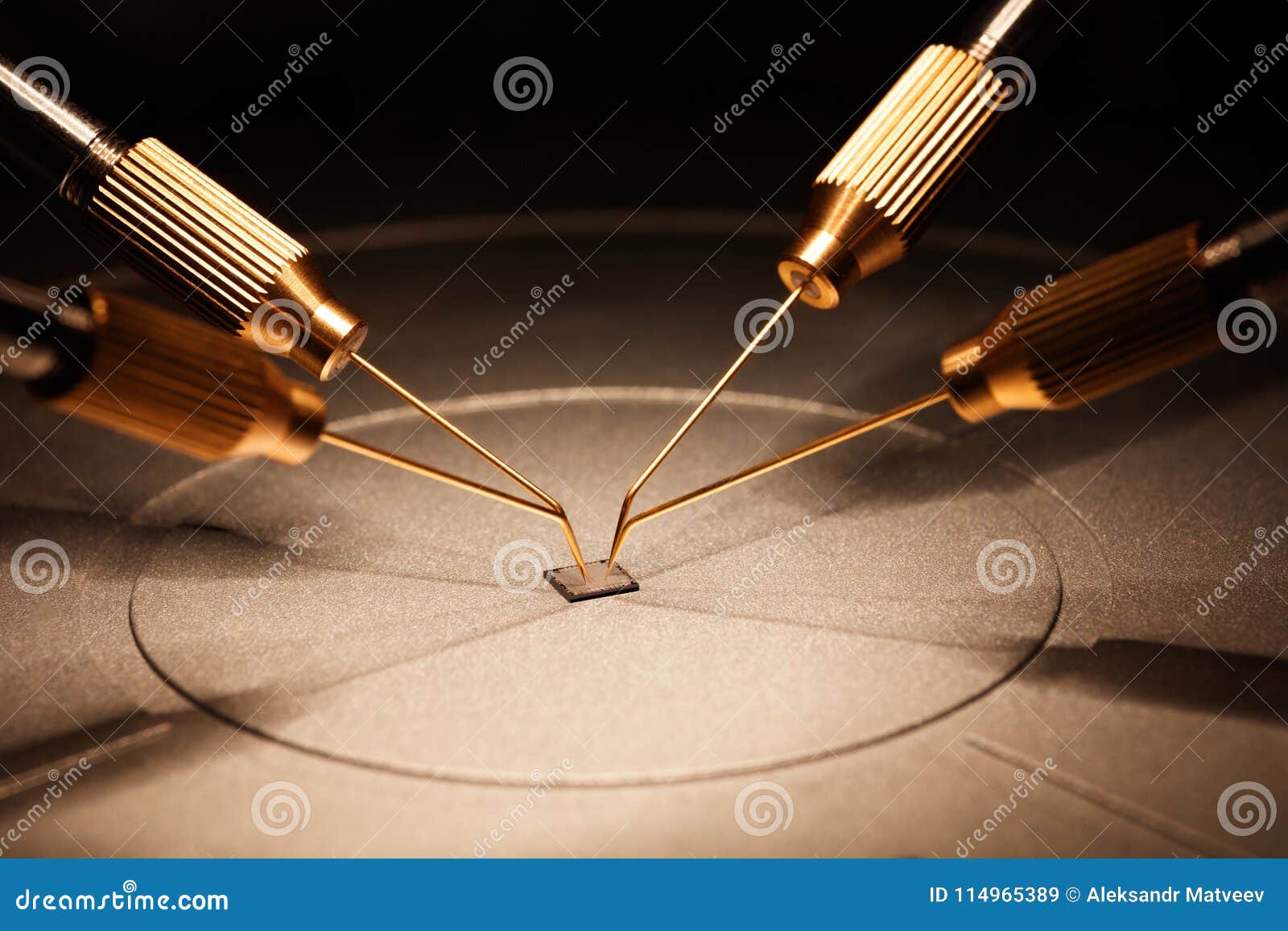 Manufacture of Chips on a Printed Circuit Board Under a Microscope ...