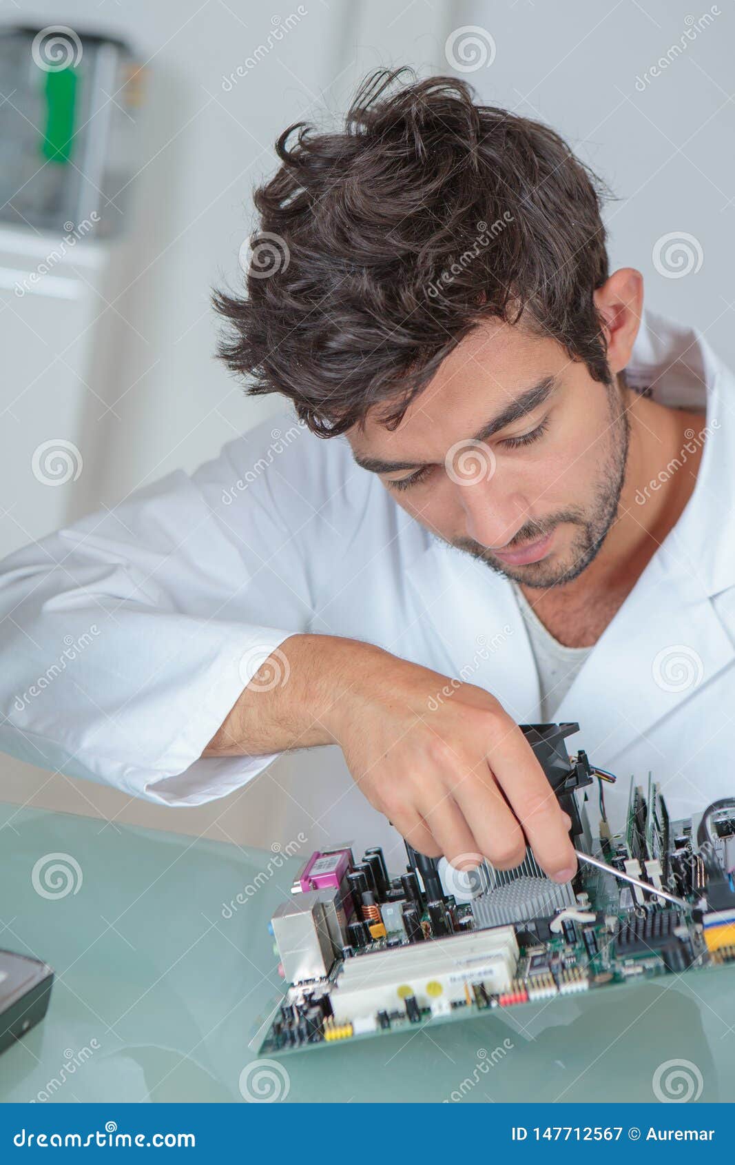 Manufacture of Computer Circuits Stock Image - Image of manufacture ...
