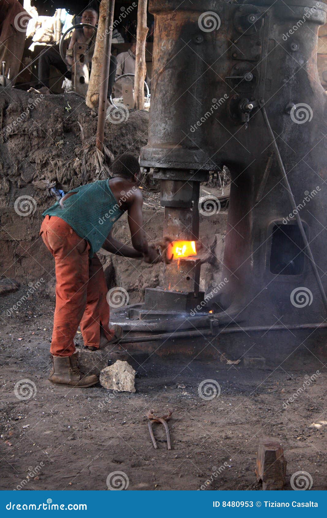 Manufacture of iron editorial stock photo. Image of workman - 8480953