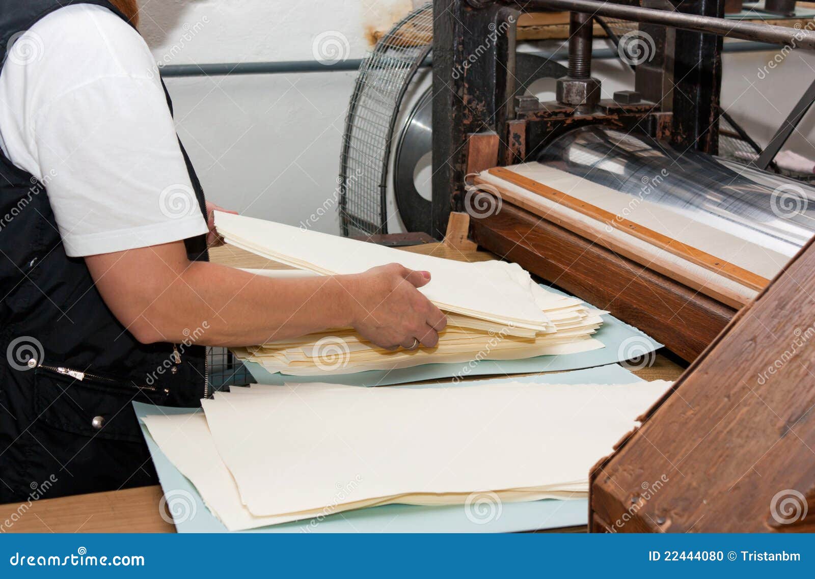 Manufacture of paper stock photo. Image of paper, machine - 22444080