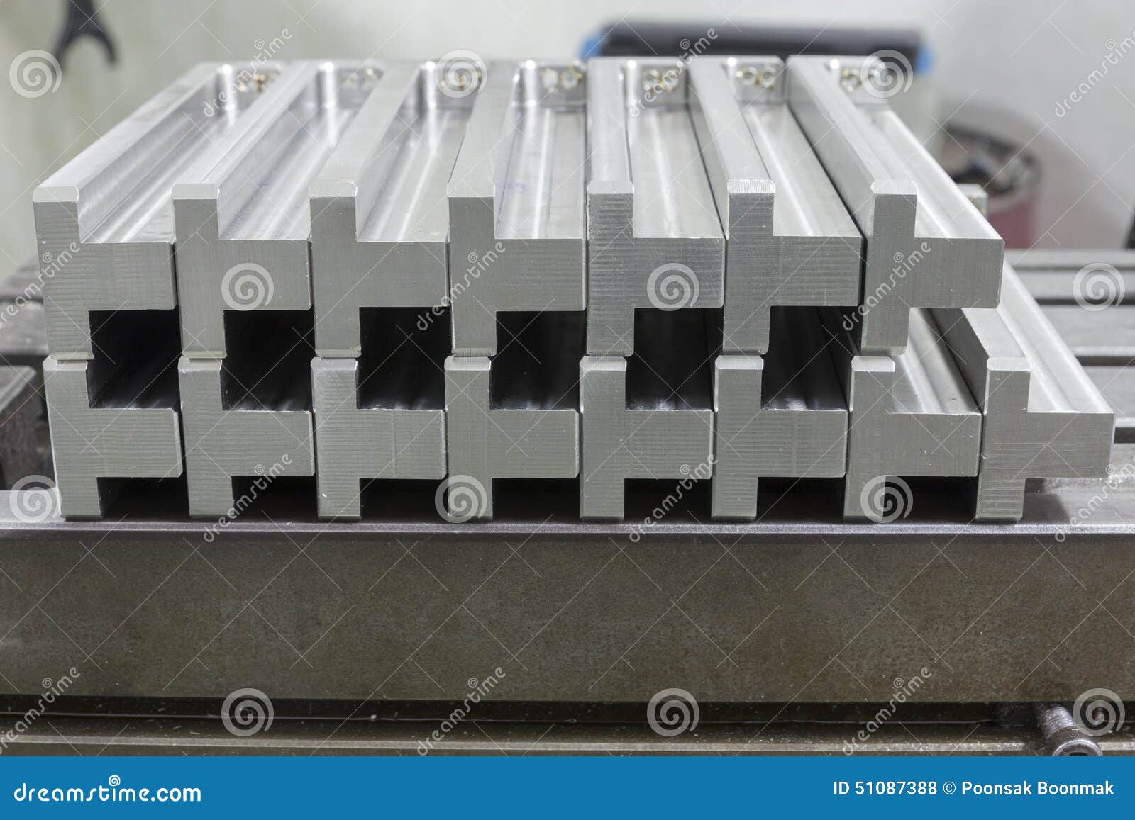 Manufacture Stainless Steel Array on Steel Table Stock Photo - Image of ...