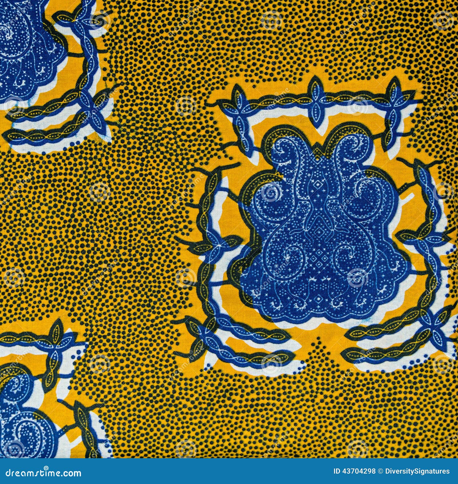 Manufactured African Fabric (cotton) Stock Photo - Image of boubou ...