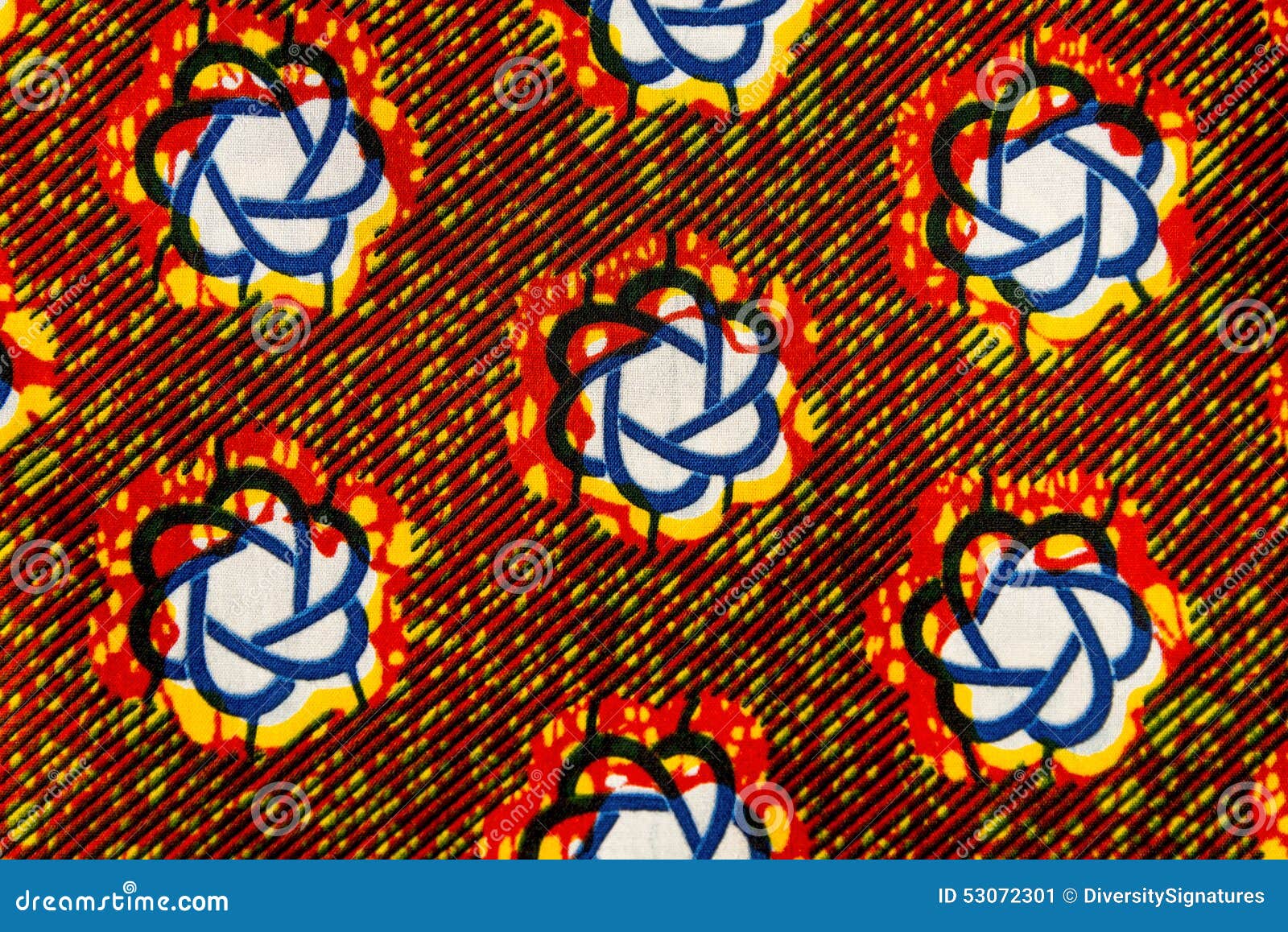 Manufactured African Fabric (cotton) Stock Image - Image of craftsman ...