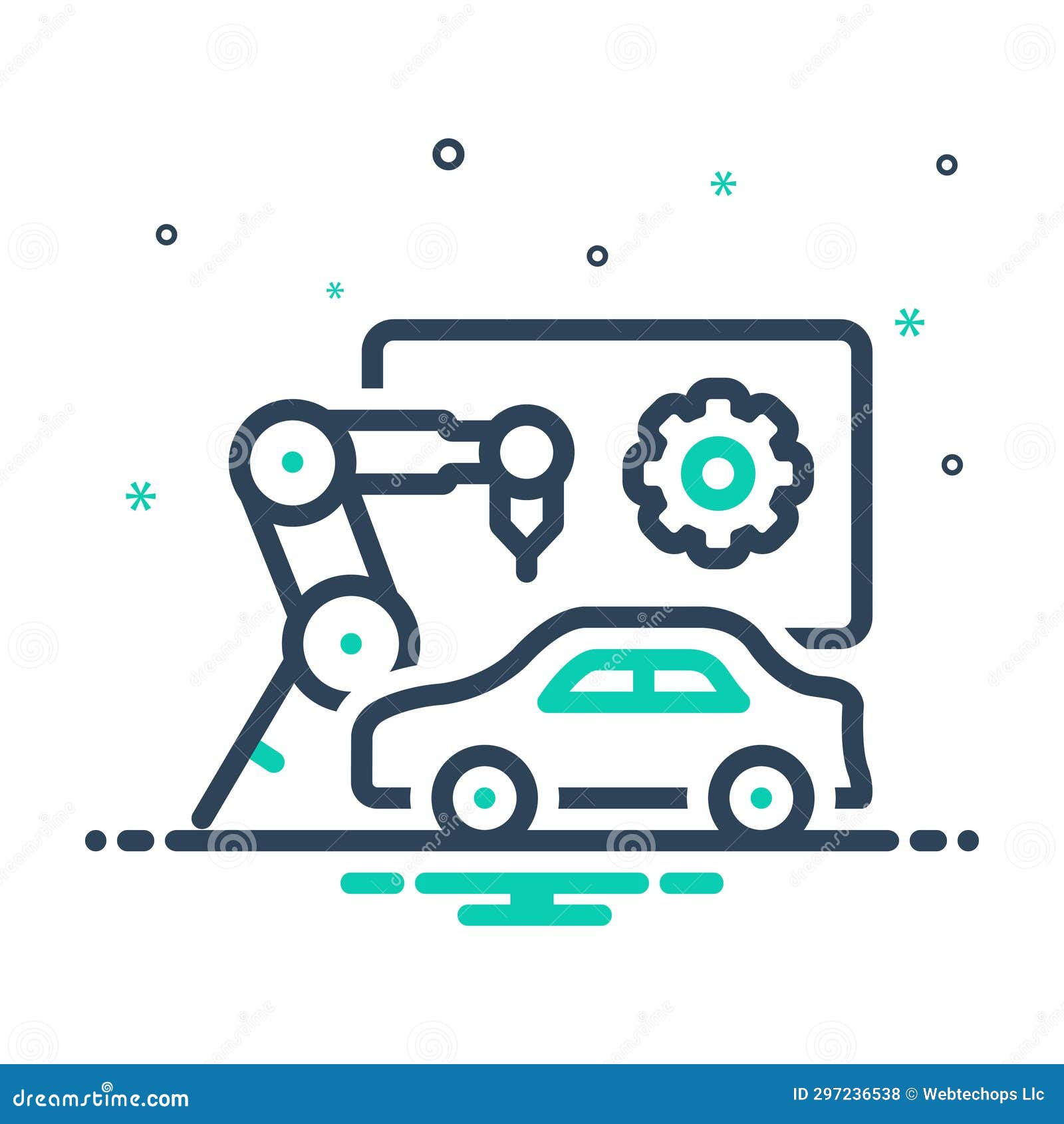 Mix Icon for Manufactured, Factory and Production Stock Vector ...