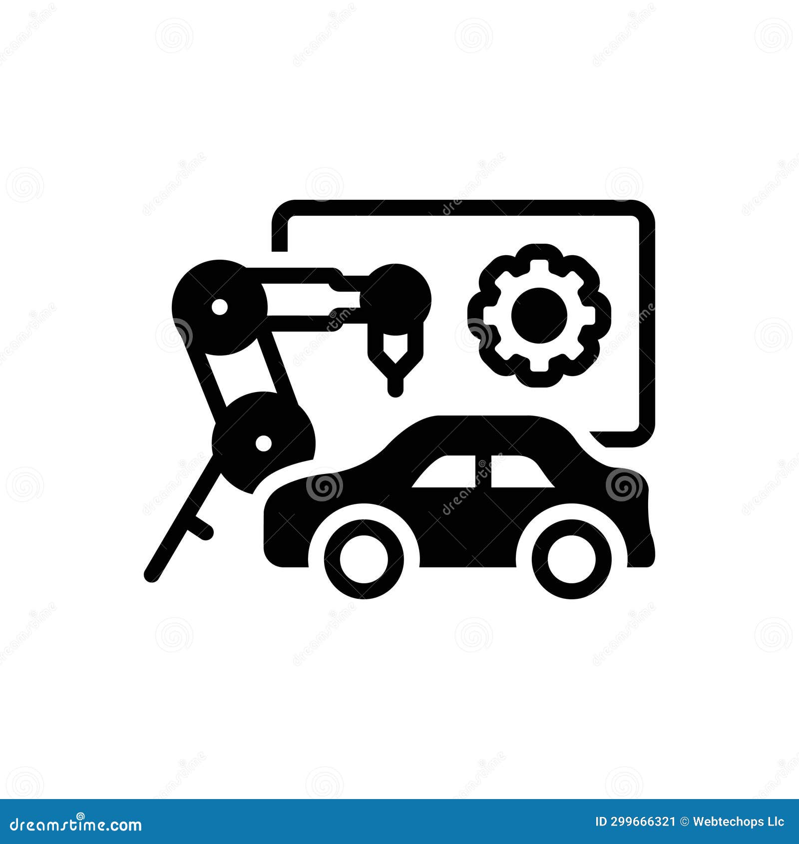 Black Solid Icon for Manufactured, Factory and Transport Stock ...