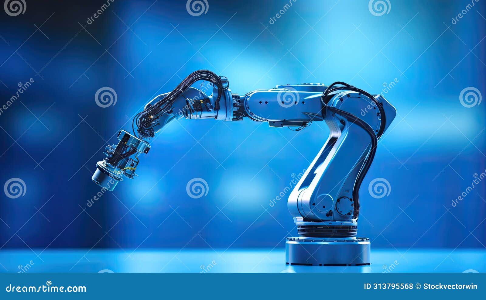 Manufacturing Blue Background Technology Stock Illustration ...