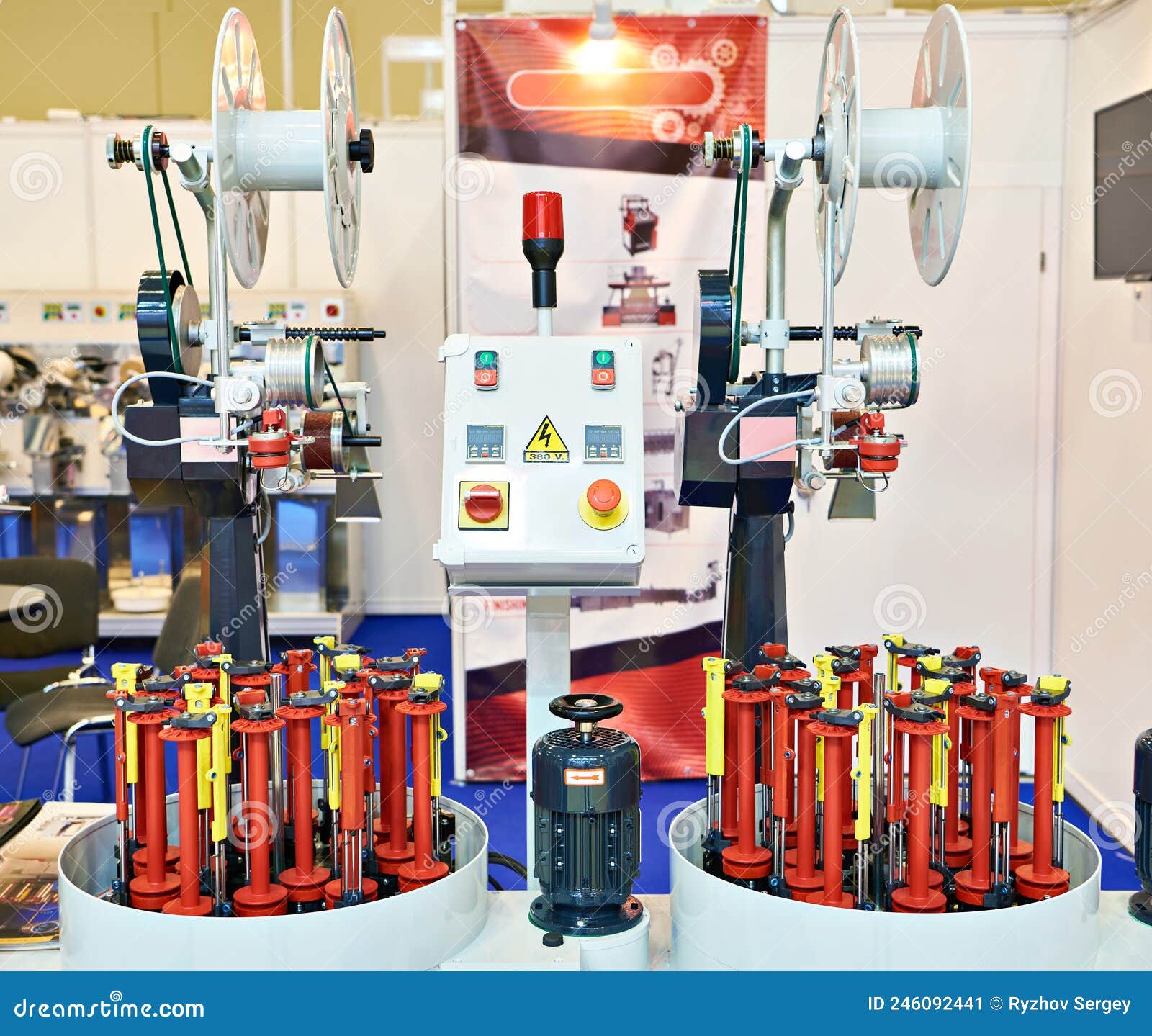 Manufacturing Braiding Machine Stock Image - Image of machine, bobbin ...