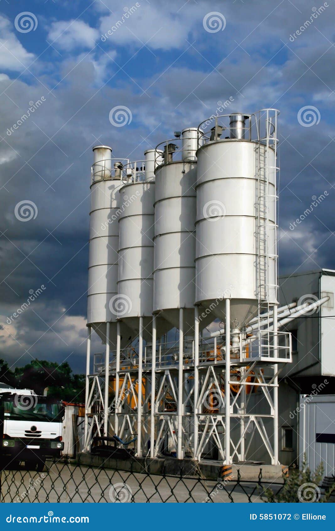 Manufacturing, cement stock photo. Image of building, tower - 5851072