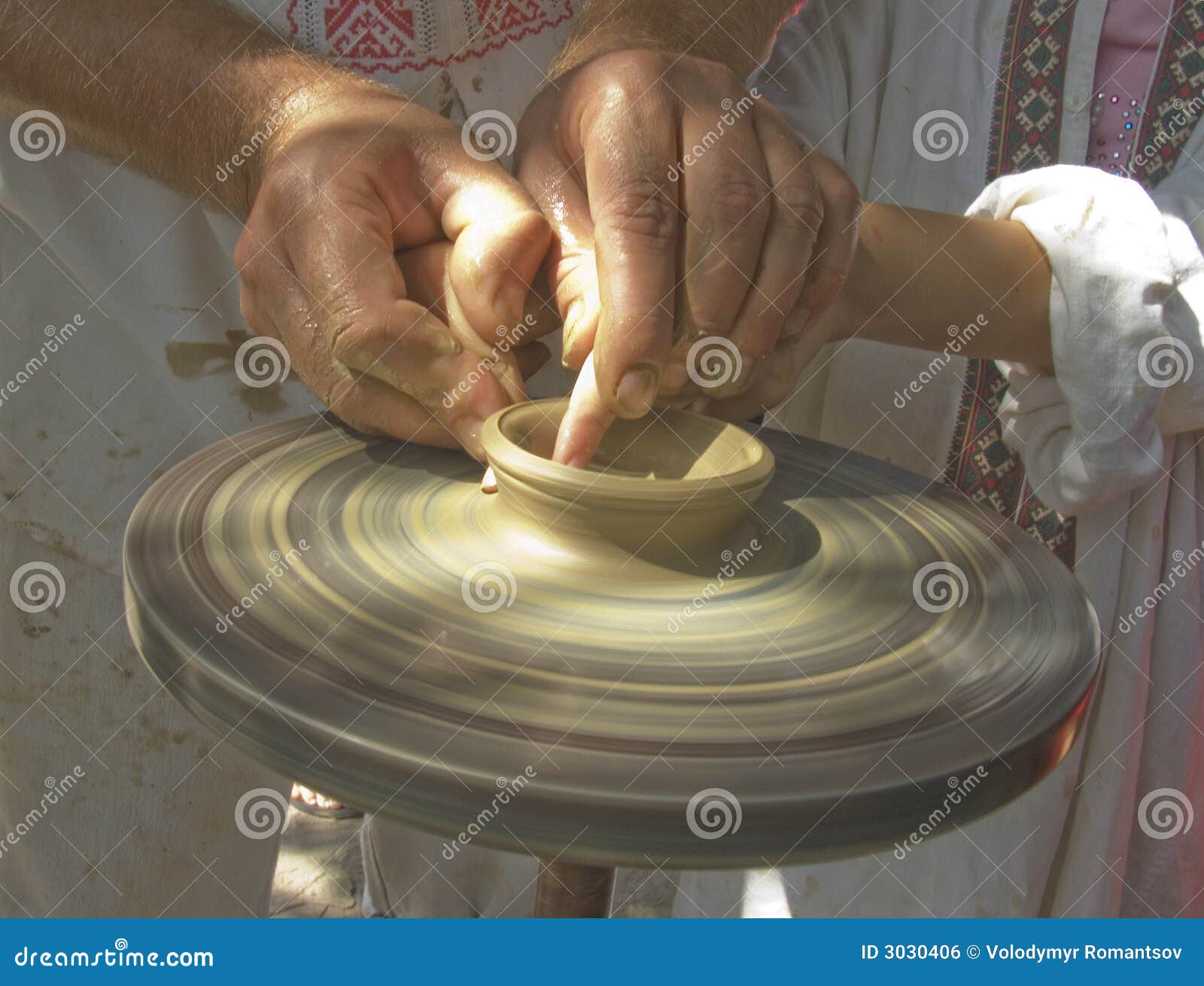 Manufacturing of a Clay Produc Stock Photo - Image of movement, ramics ...
