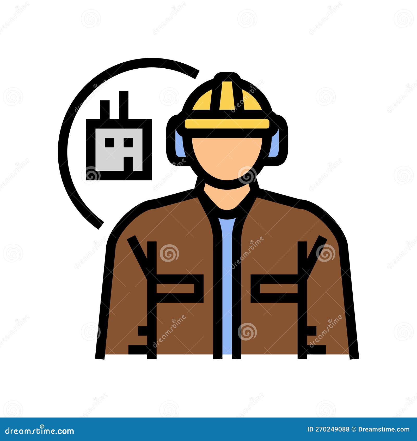 Manufacturing Engineer Technology Color Icon Vector Illustration Stock ...