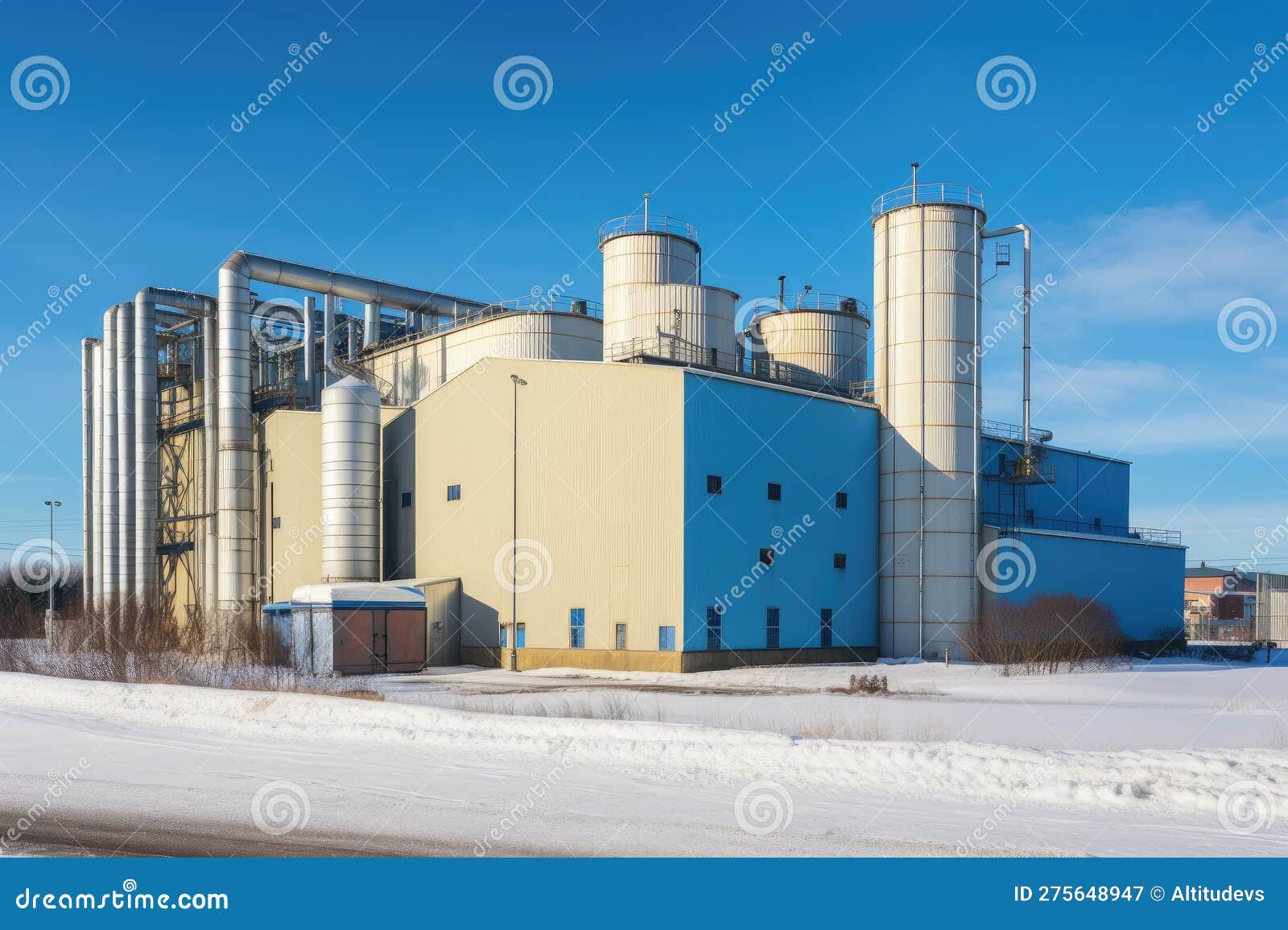 A Manufacturing Facility, Where Bioenergy and Biomass is Produced from ...