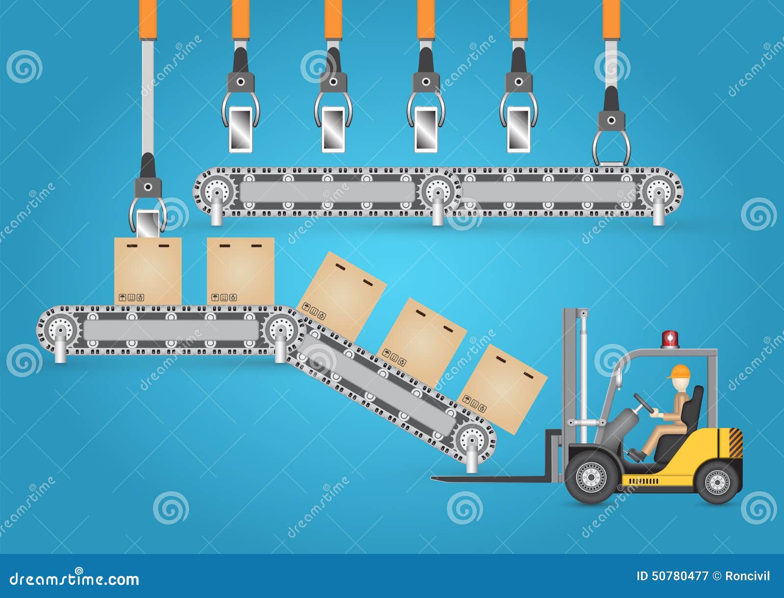 Manufacturing Cartoon Vector | CartoonDealer.com #50780477